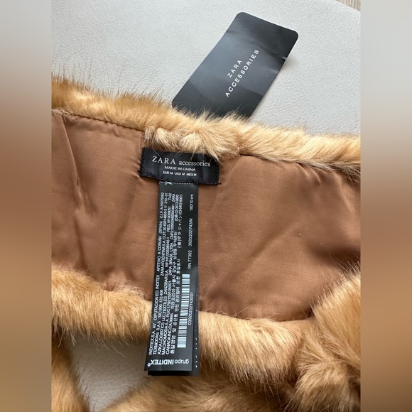 Zara | Accessories | Zara Faux Fur Scarf | Poshmark